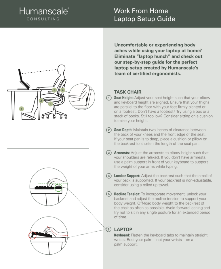 Laptop Setup: Work Comfortably at Home - Hunt Office Interiors
